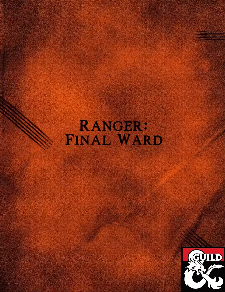 Ranger Conclave: Final Ward - Dungeon Masters Guild | DriveThruRPG