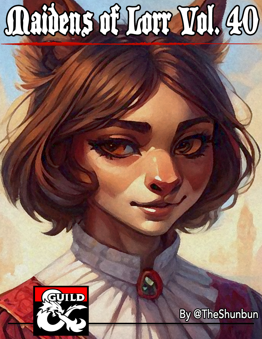 Maidens of Lorr Vol. 40 - 3 premade NPCs - Dungeon Masters Guild | DriveThruRPG