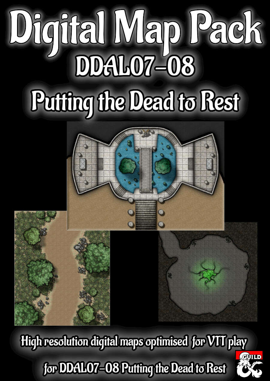Digital Map Pack: DDAL07-08 Putting the Dead to Rest - Dungeon Masters Guild | DriveThruRPG