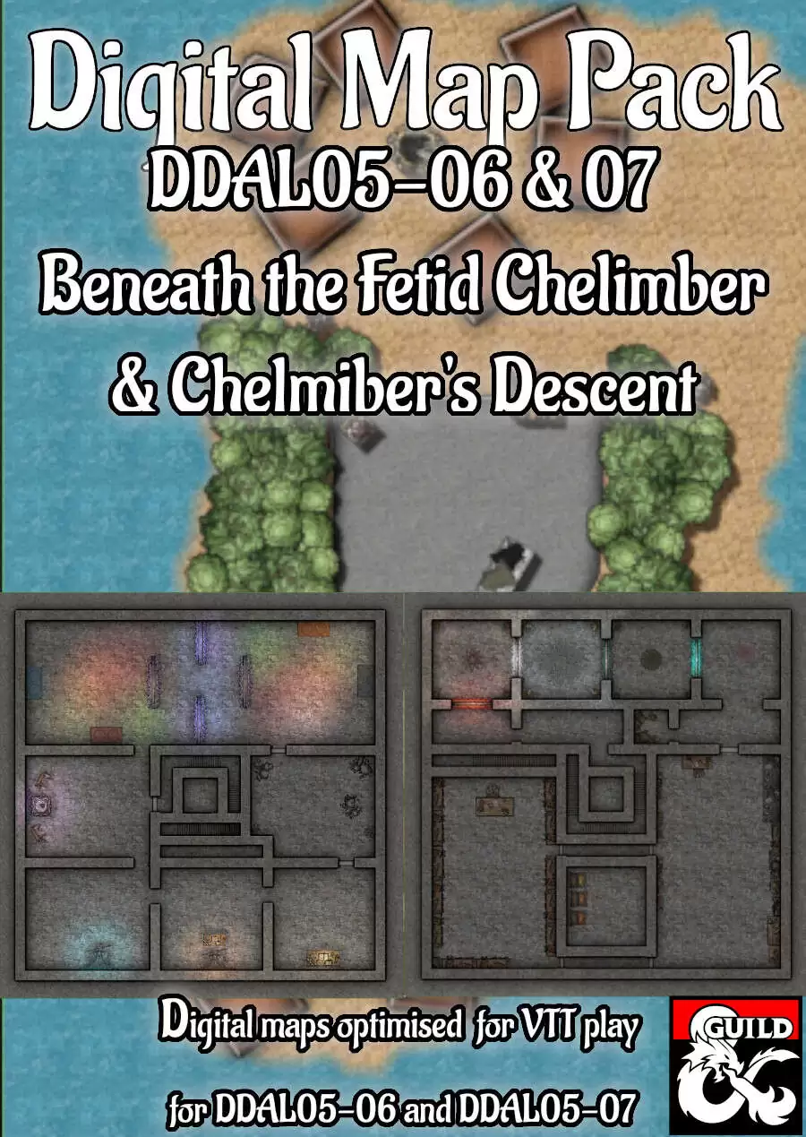 Digital Map Pack: DDAL05-06 & DDAL05-07 Beneath the Fetid Chelimber & Chelimber's Descent ...