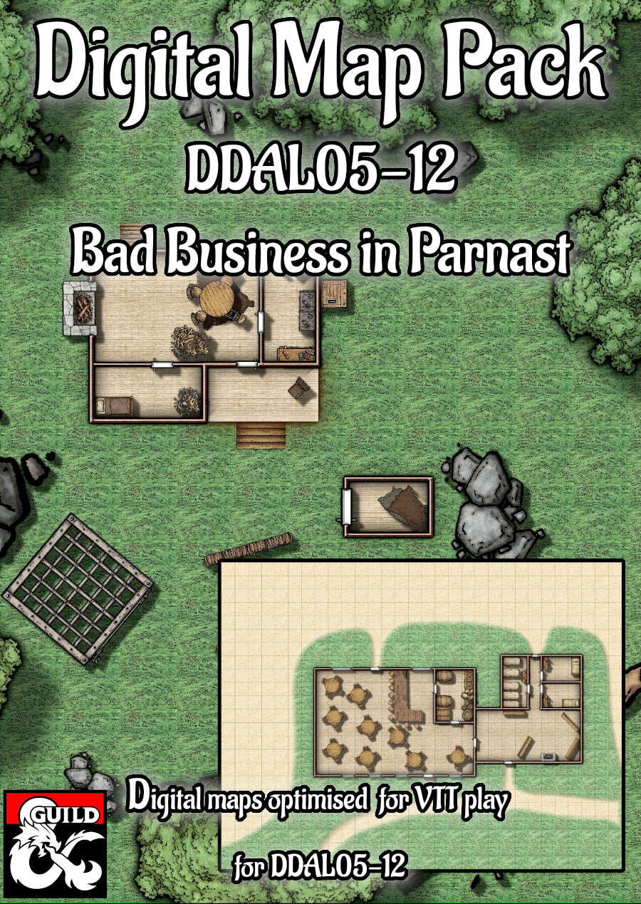 Digital Map Pack: DDAL05-12 Bad Business in Parnast - Dungeon Masters Guild | DriveThruRPG