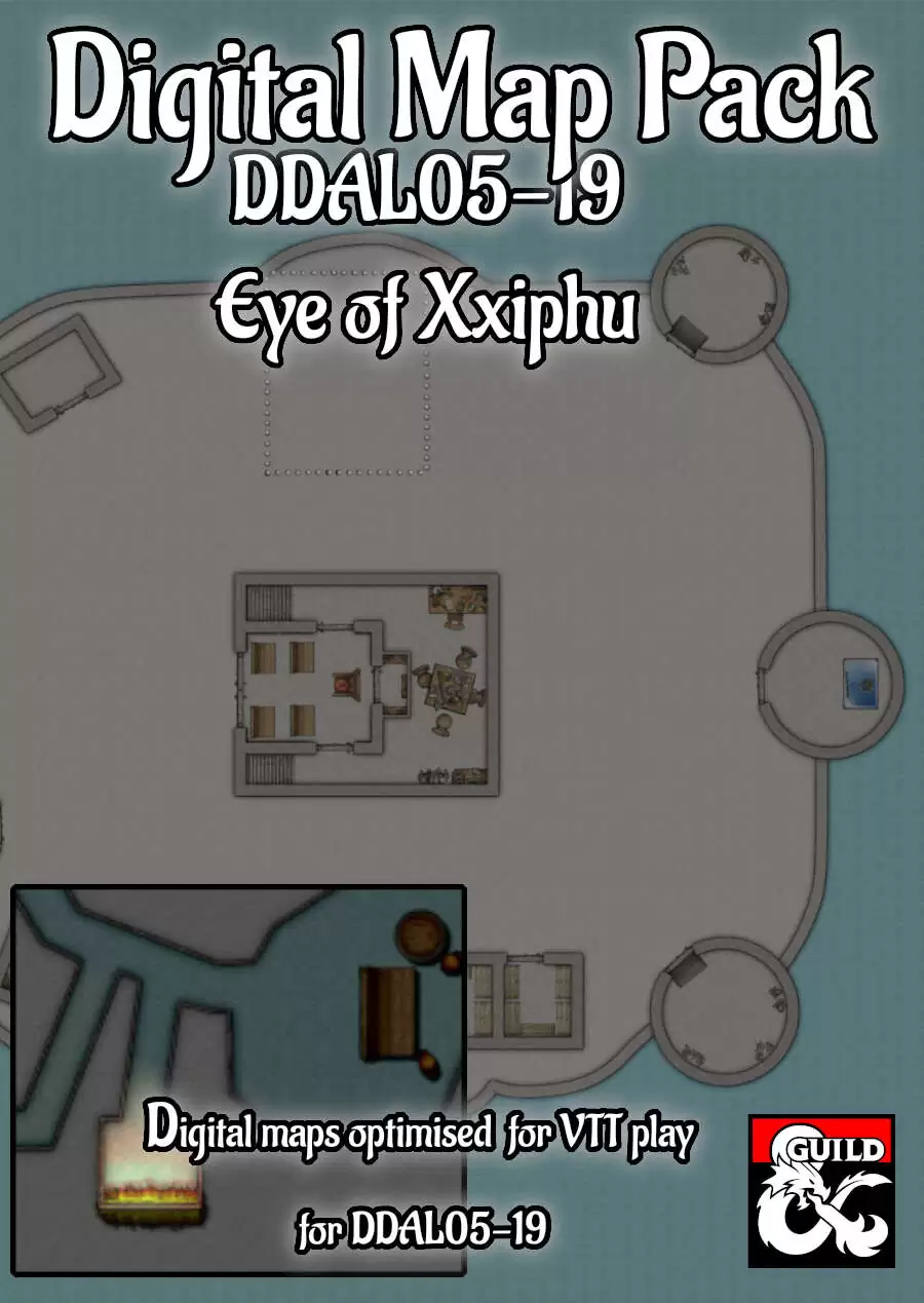 Digital Map Pack: DDAL05-19 Eye of Xxiphu - Dungeon Masters Guild | DriveThruRPG