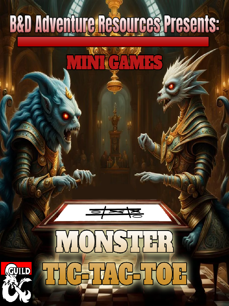 Monster Tic-Tac-Toe - Dungeon Masters Guild | DriveThruRPG