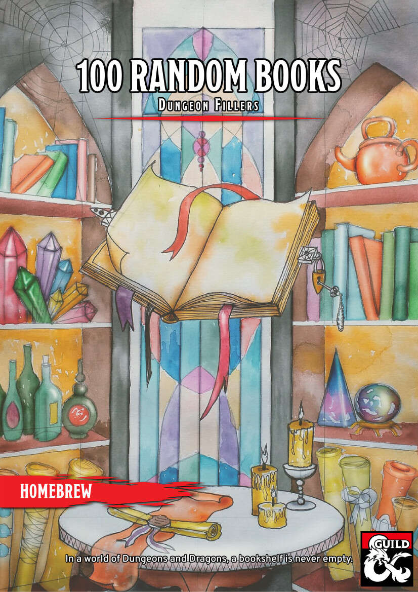Dungeon Fillers: 100 Random Books - Dungeon Masters Guild | DriveThruRPG
