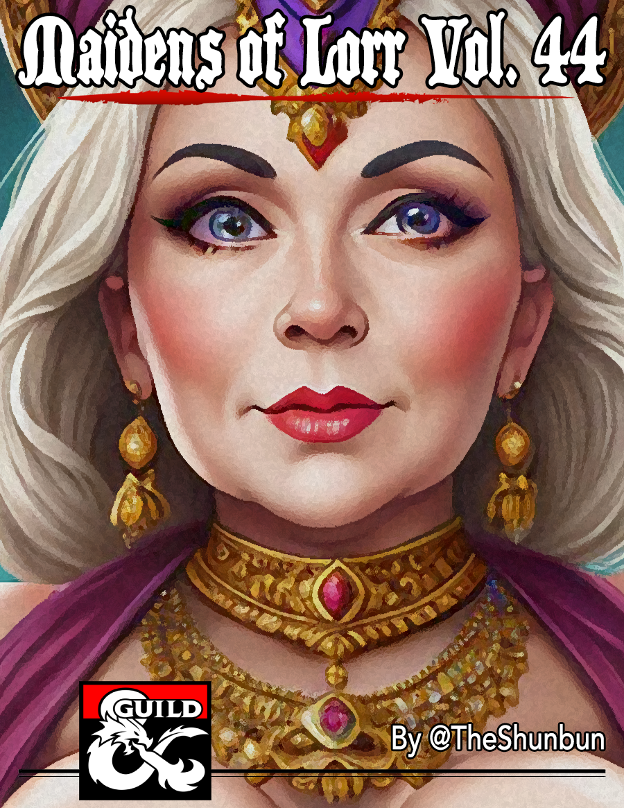 Maidens of Lorr Vol. 44 - 3 premade NPCs - Dungeon Masters Guild | DriveThruRPG