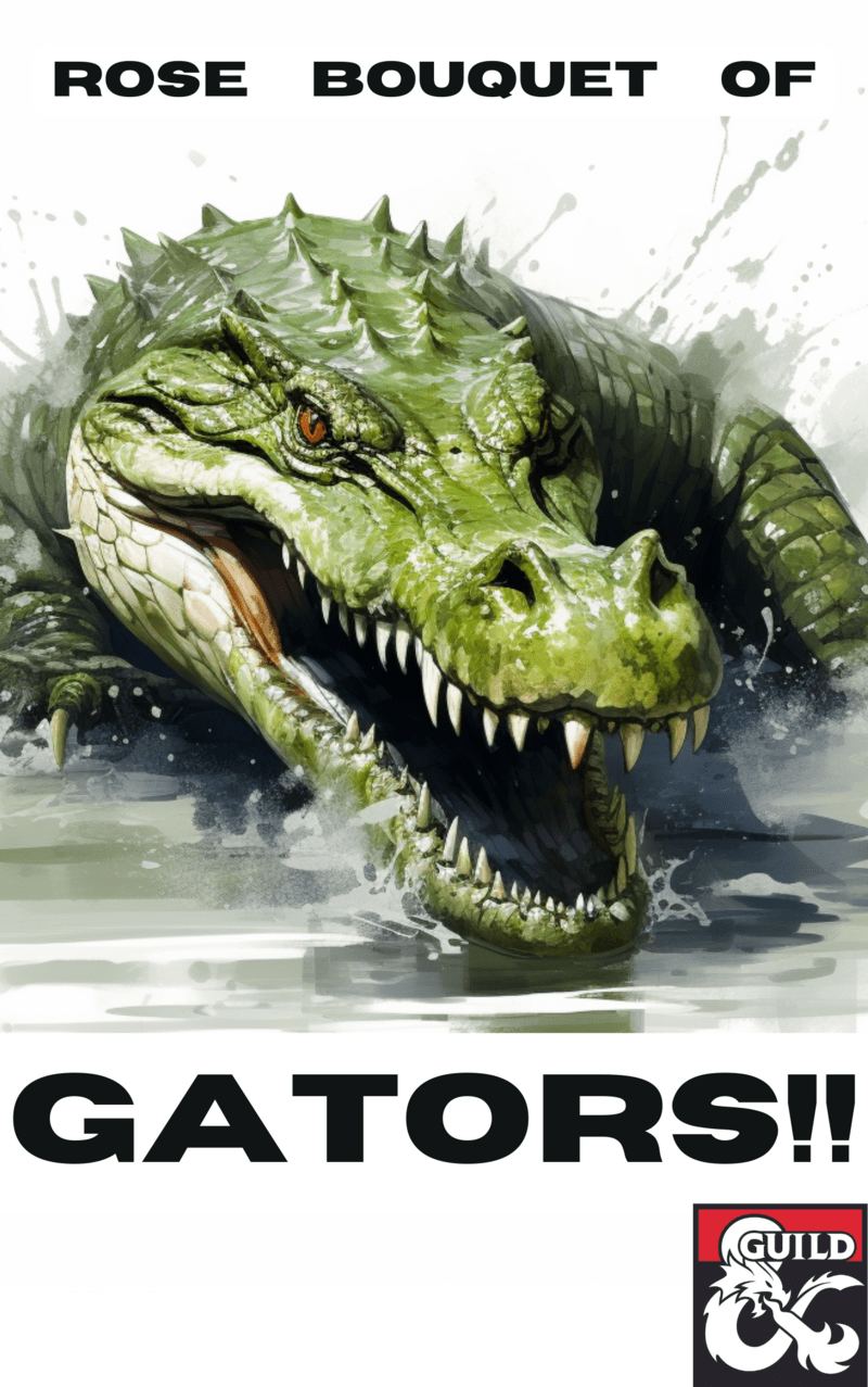 Rose Bouquet of Alligators (Wonderous Item) - Dungeon Masters Guild ...