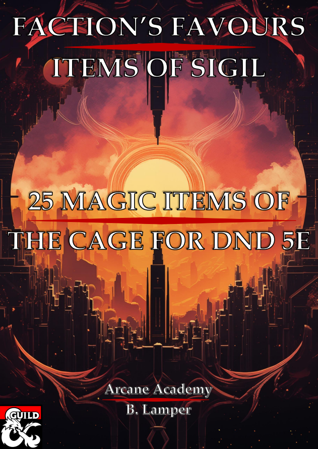 Factions Favours Items of Sigil: 25 Magic Items - Arcane Academy ...