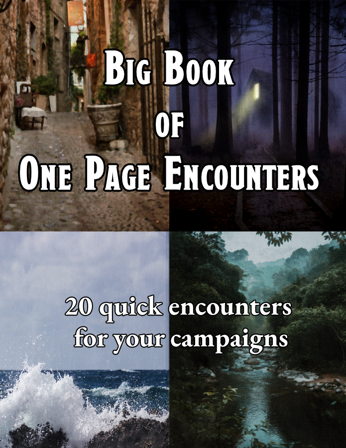 Big Book of One Page Encounters [BUNDLE] - Dungeon Masters Guild ...