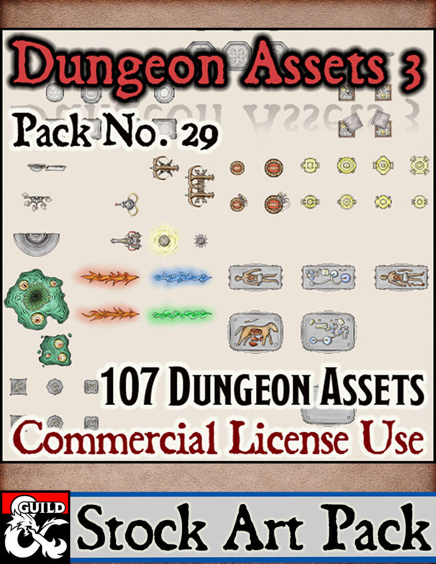 Dungeon Stuff 3 - Traps and Devices - Stock Art - Dungeon Masters Guild ...