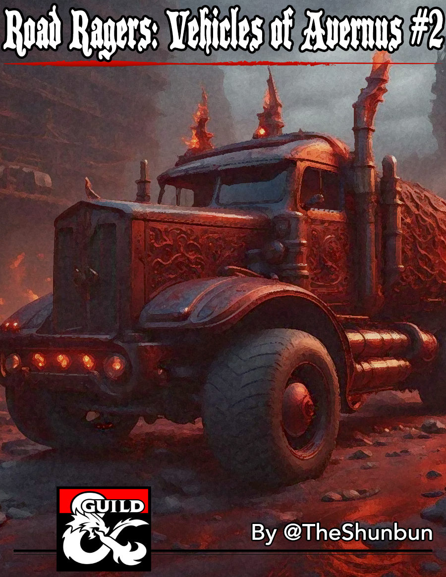 Road Ragers: Vehicles of Avernus 2 - Dungeon Masters Guild | DriveThruRPG