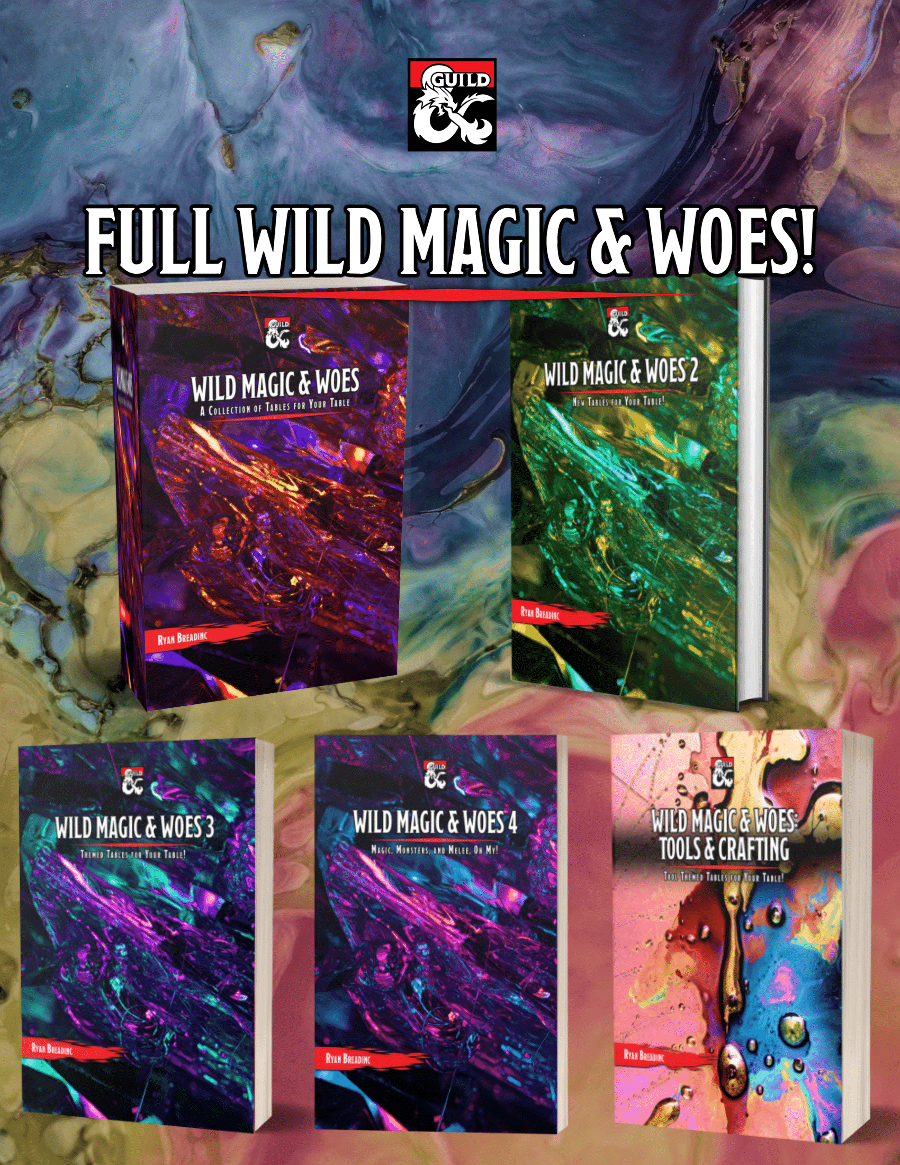 Massive Wild Magic Tables Pack [BUNDLE] - Dungeon Masters Guild ...