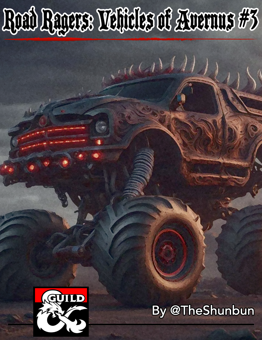 Road Ragers: Vehicles of Avernus 3 - Dungeon Masters Guild | DriveThruRPG