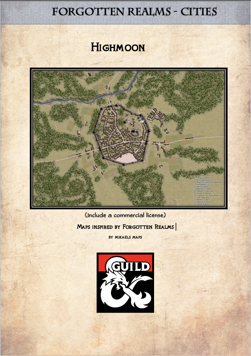 Highmoon - Forgotten Realms Cities - Dungeon Masters Guild | DriveThruRPG