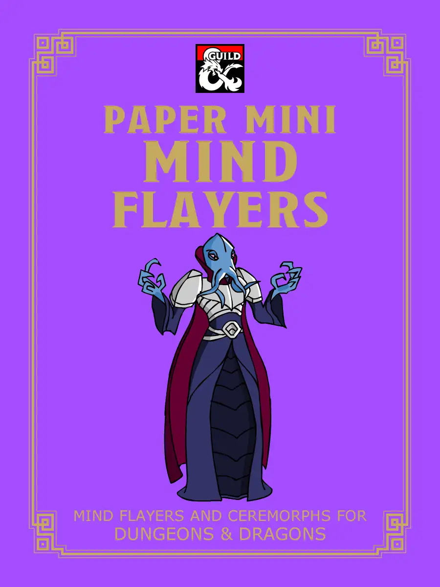 Paper Mini Mind Flayers - Dungeon Masters Guild | DriveThruRPG