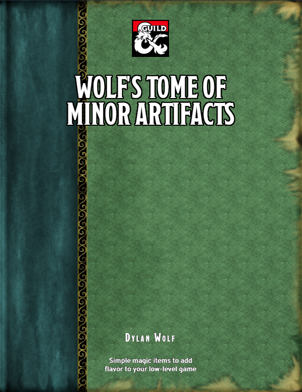 Wolf's Tome of Minor Artifacts - Dungeon Masters Guild | DriveThruRPG