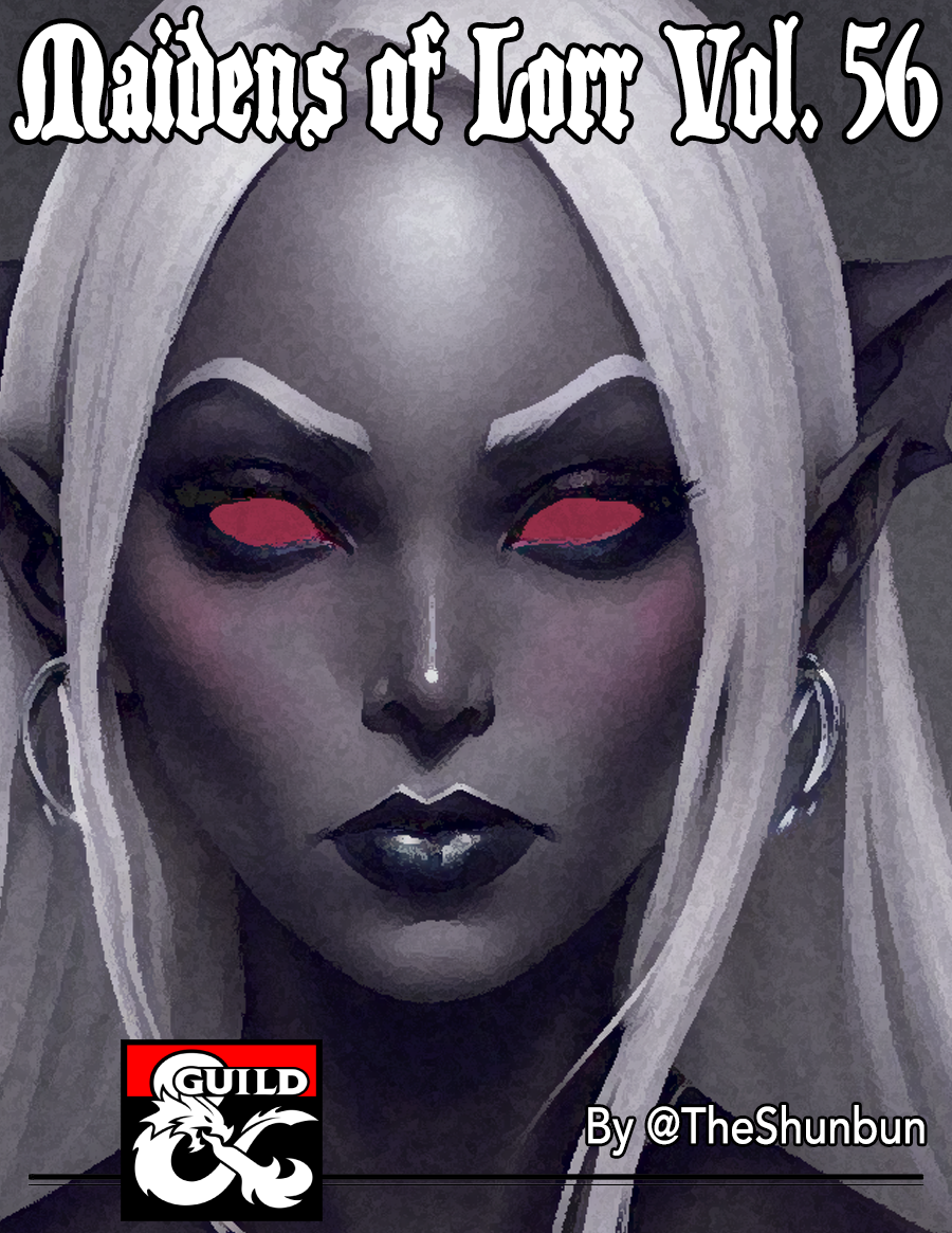 Maidens of Lorr Vol. 56 - 3 premade NPCs - Dungeon Masters Guild | DriveThruRPG