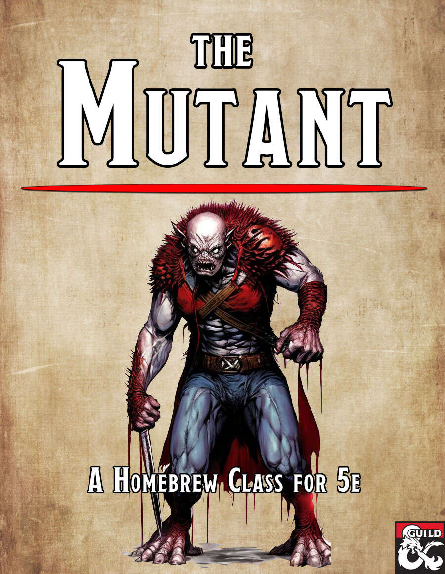 The Mutant, 5e Class - Dungeon Masters Guild | DriveThruRPG