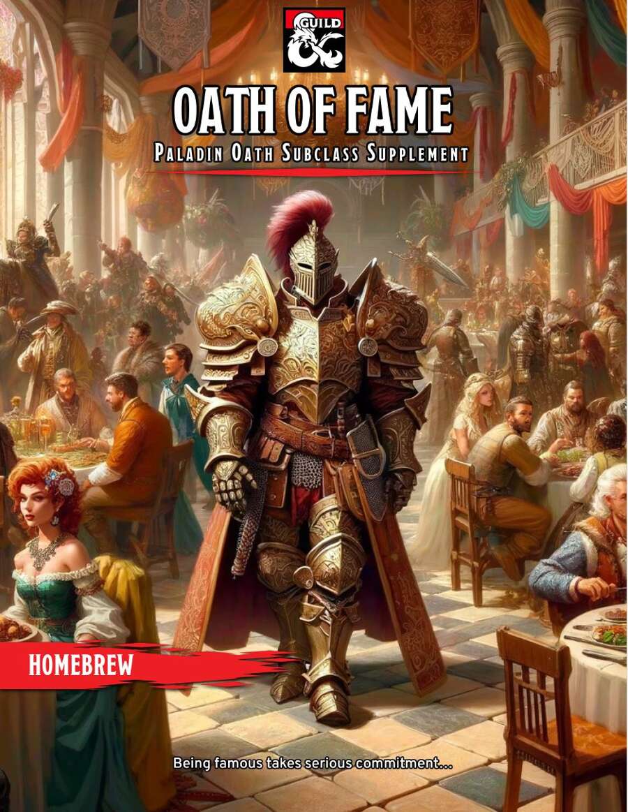 The Oath of Fame: Paladin Subclass Supplement - Dungeon Masters Guild ...