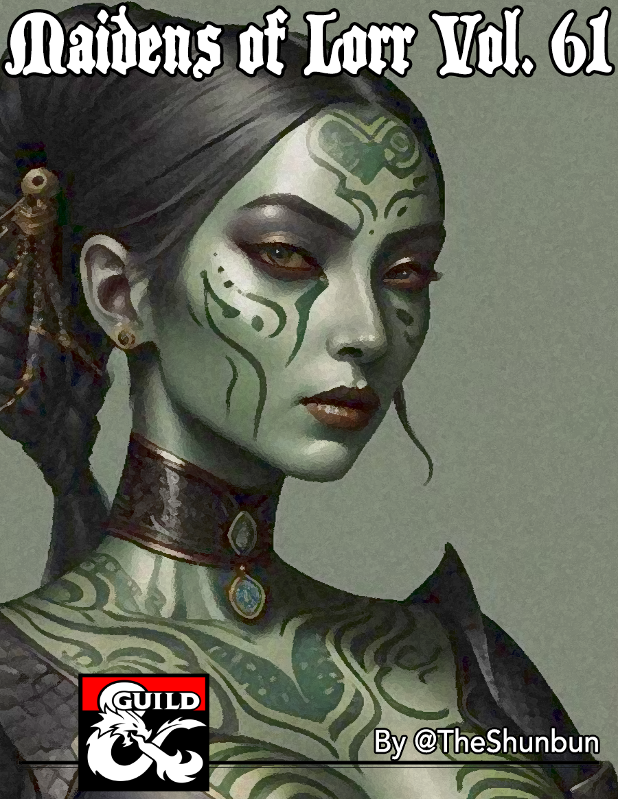 Maidens of Lorr Vol. 61 - 3 premade NPCs - Dungeon Masters Guild | DriveThruRPG