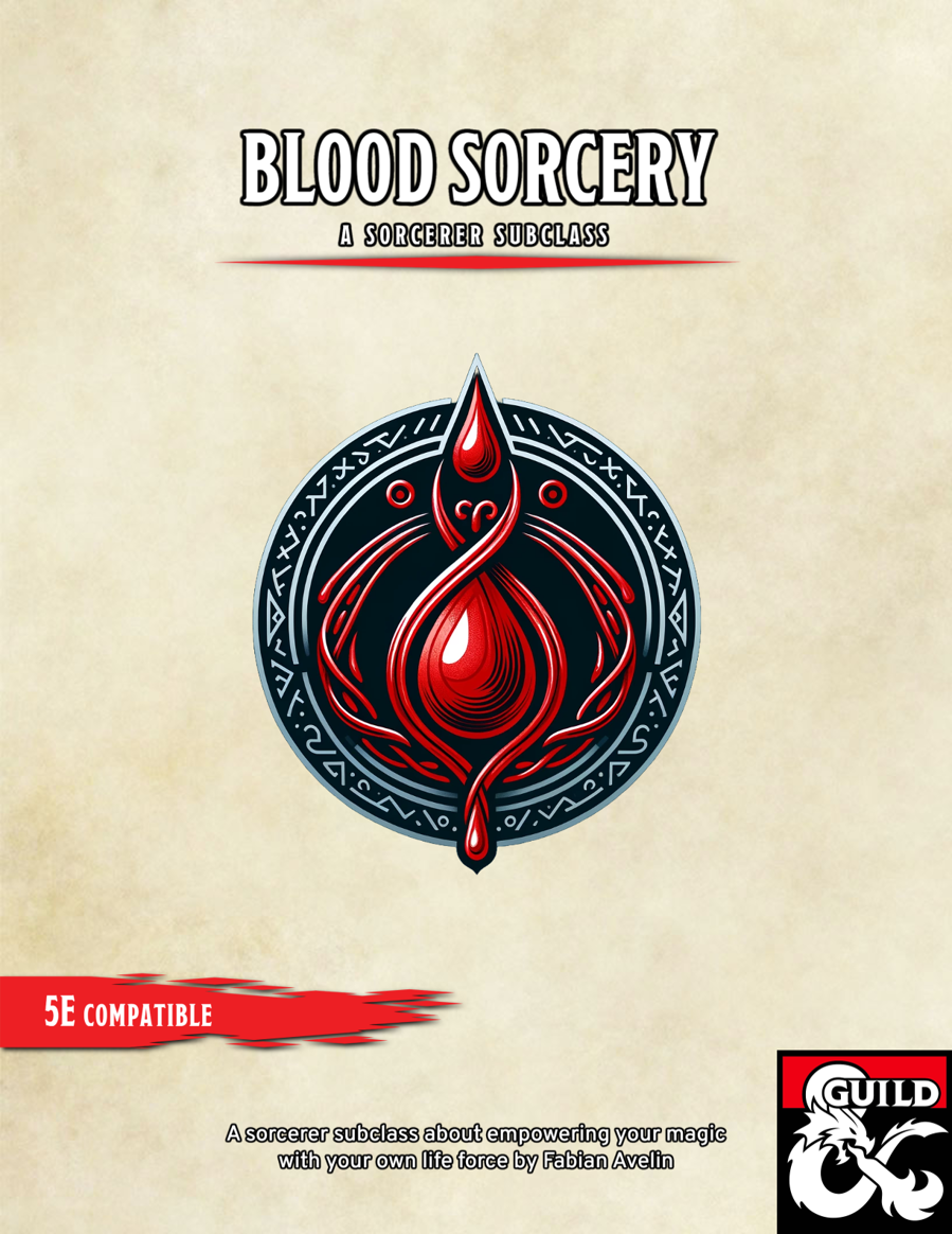 Blood Sorcery - Sorcerous Origin - Dungeon Masters Guild | DriveThruRPG