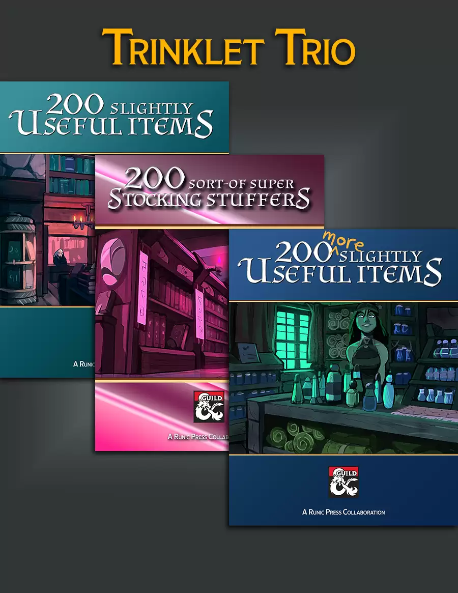Trinklet Trio [BUNDLE] - Dungeon Masters Guild | DriveThruRPG