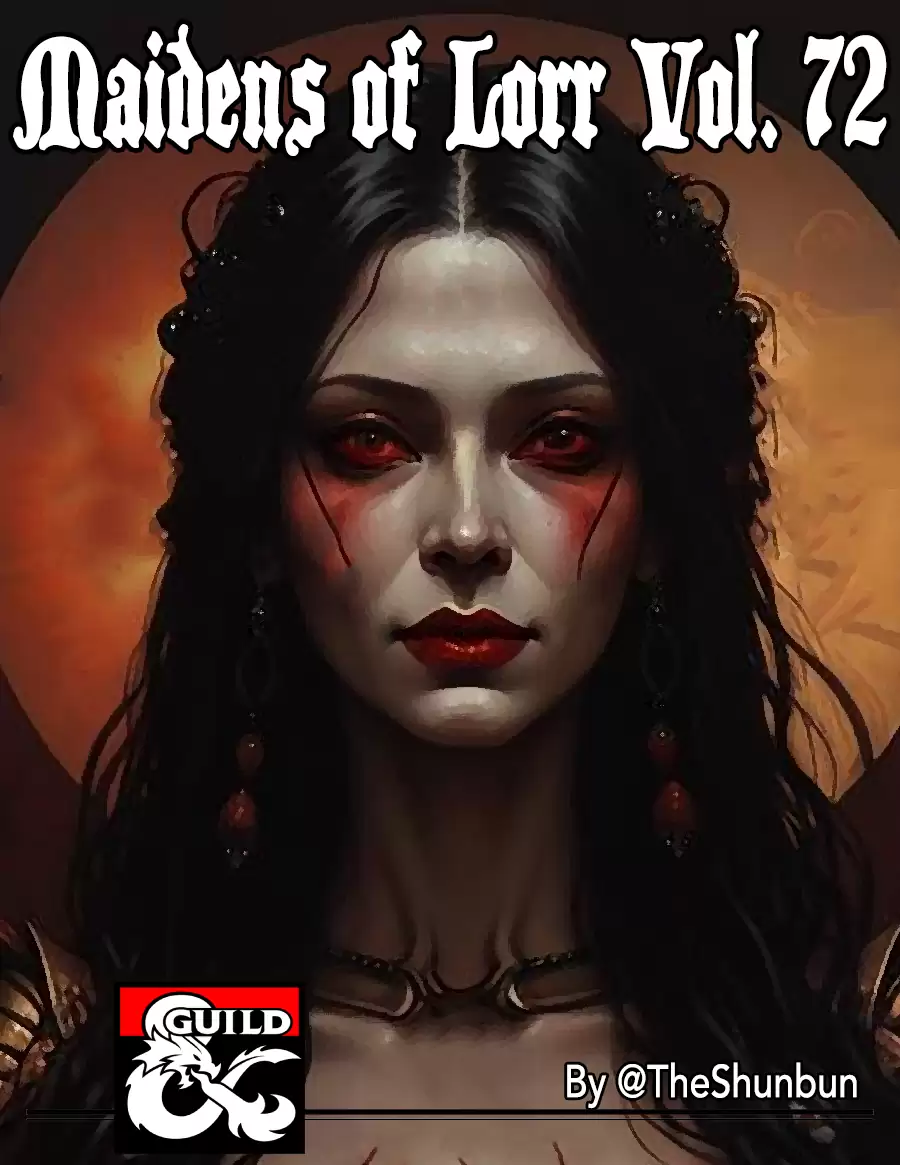 Maidens of Lorr Vol. 72 - 3 premade NPCs - Dungeon Masters Guild | DriveThruRPG