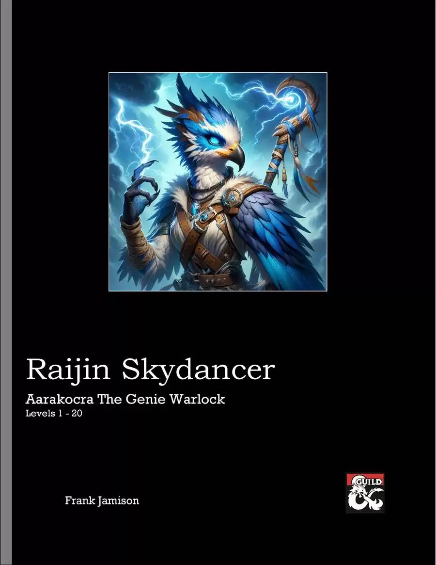 Raijin Skydancer: Aarakocra The Genie Patron Warlock - Dungeon Masters ...