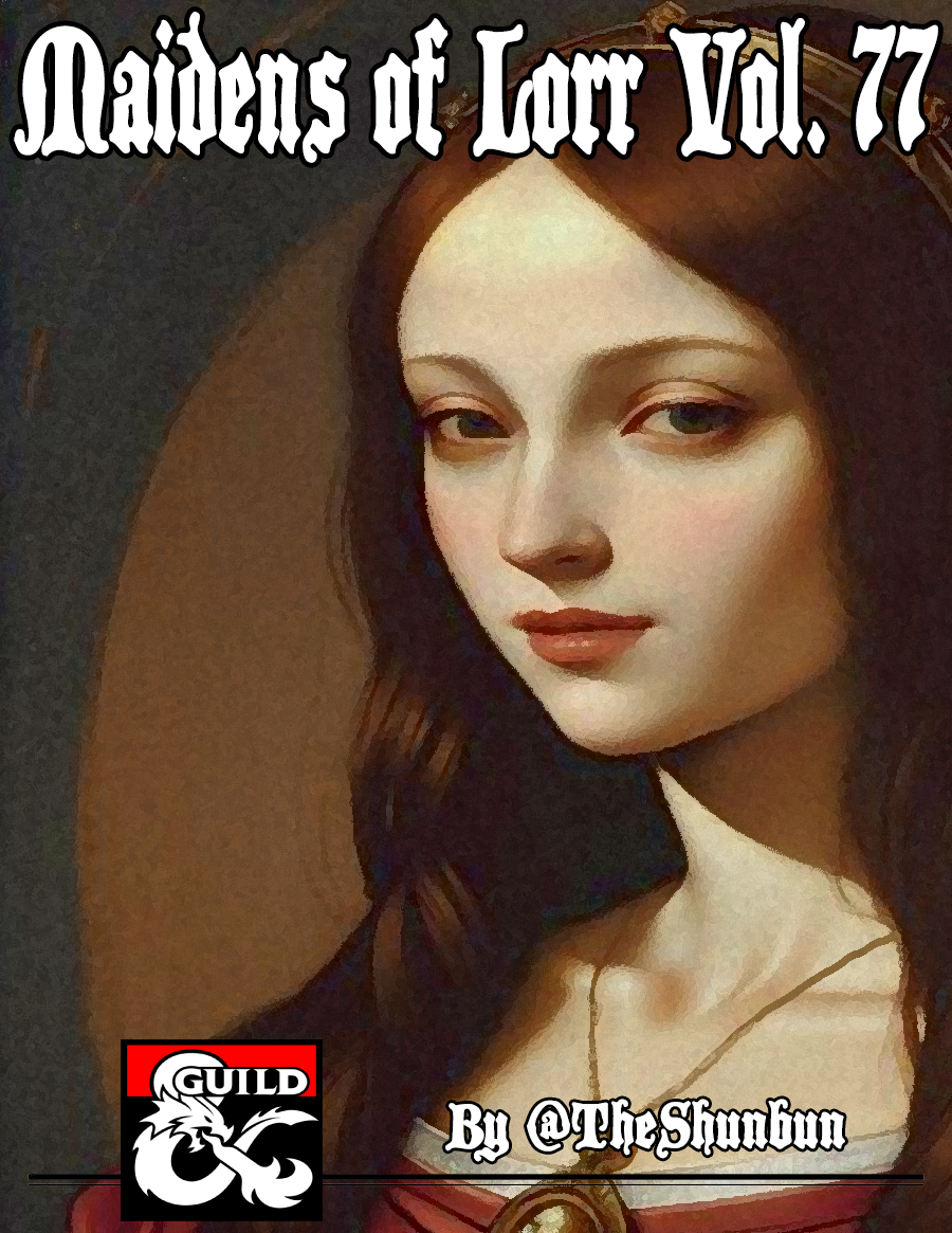 Maidens of Lorr Vol. 77 - 3 premade NPCs - Dungeon Masters Guild | DriveThruRPG