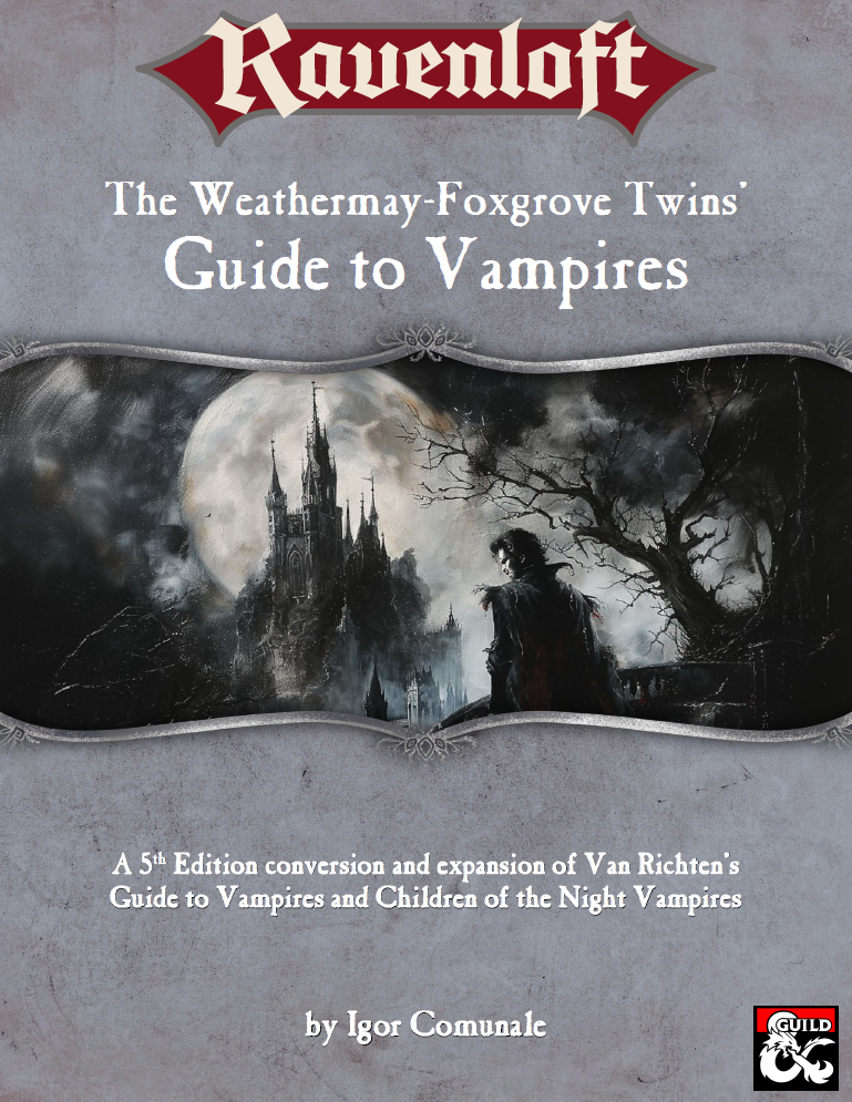 The Weathermay-Foxgrove Twins' Guide to Vampires - Dungeon Masters Guild | DriveThruRPG