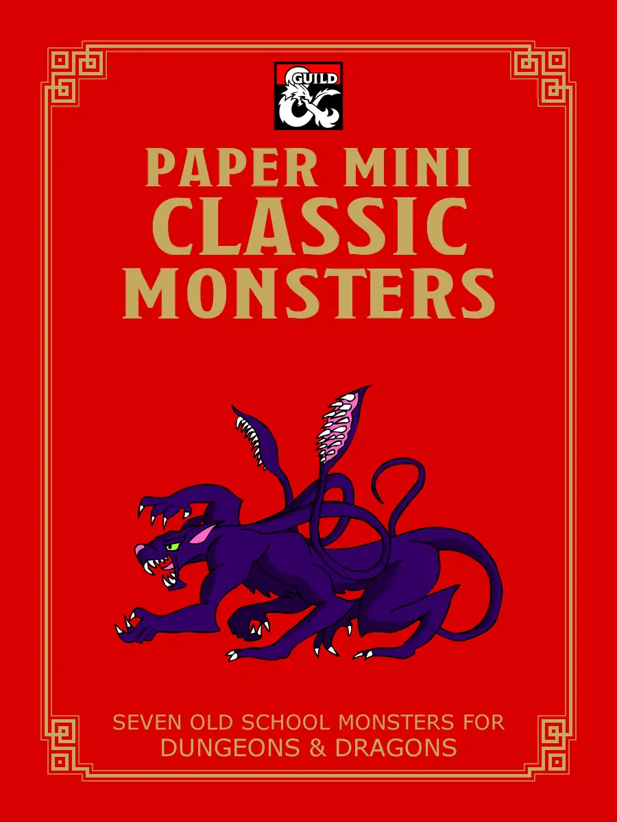 Paper Mini Classic Monsters - Dungeon Masters Guild | DriveThruRPG