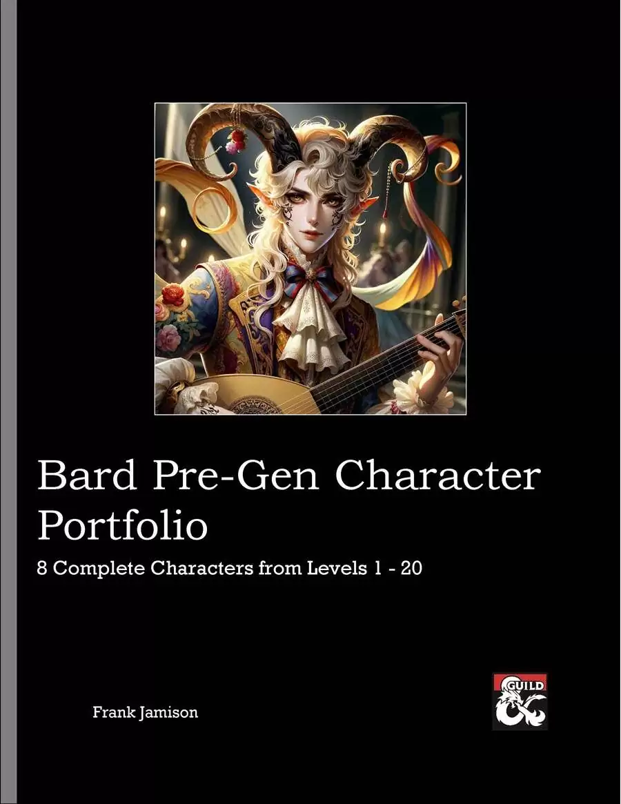 Bard Pre-Gen Character Portfolio [BUNDLE] - Dungeon Masters Guild ...