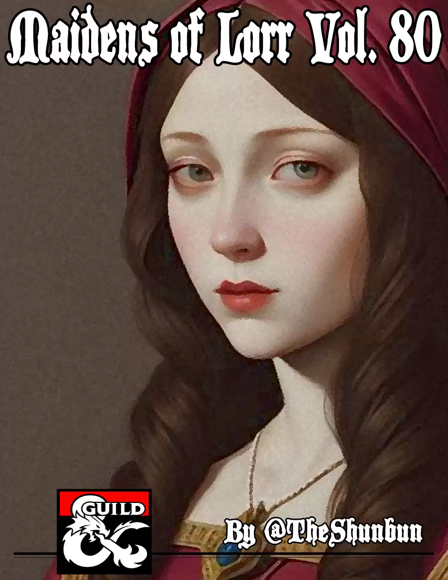 Maidens of Lorr Vol. 80 - 3 premade NPCs - Dungeon Masters Guild | DriveThruRPG