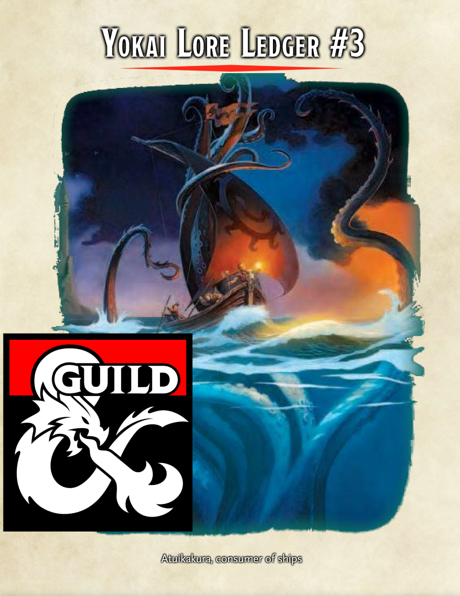 Yokai Lore Ledger #3 - Atuikakura - Dungeon Masters Guild | DriveThruRPG