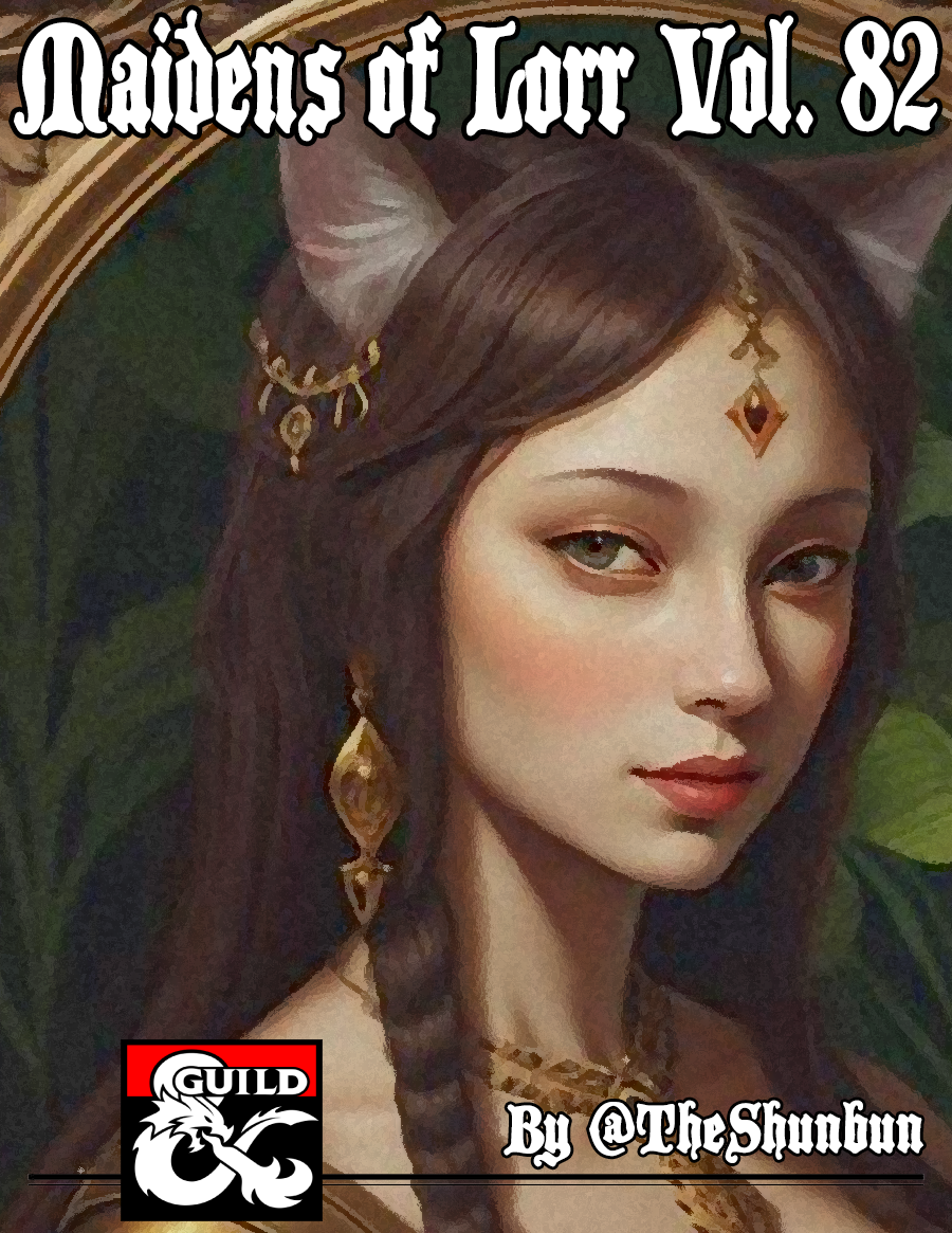 Maidens of Lorr Vol. 82 - 3 premade NPCs - Dungeon Masters Guild | DriveThruRPG