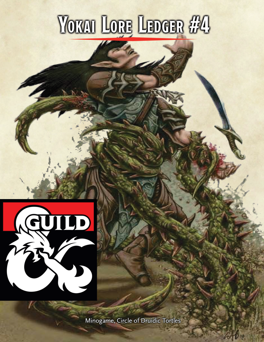 Yokai Lore Ledger #4 - Minogame - Dungeon Masters Guild | DriveThruRPG