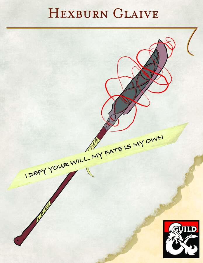 Hexburn Glaive - Dungeon Masters Guild | DriveThruRPG