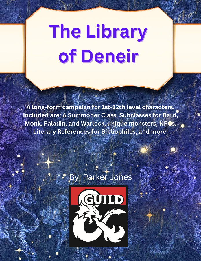 THE LIBRARY OF DENEIR - Dungeon Masters Guild | DriveThruRPG