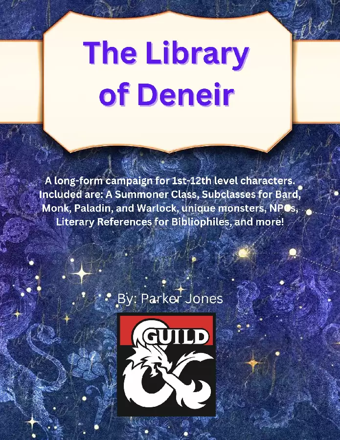 THE LIBRARY OF DENEIR - Dungeon Masters Guild | DriveThruRPG