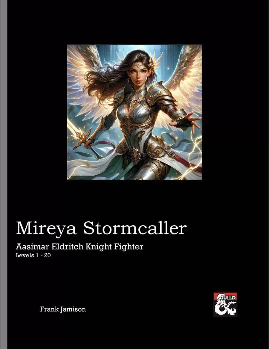 Mireya Stormcaller: Aasimar Eldritch Knight Fighter - Dungeon Masters Guild | DriveThruRPG