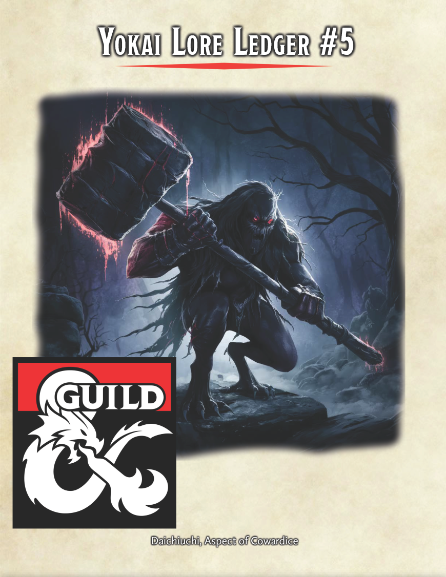 Yokai Lore Ledger #5 - Daichiuchi - Dungeon Masters Guild | DriveThruRPG