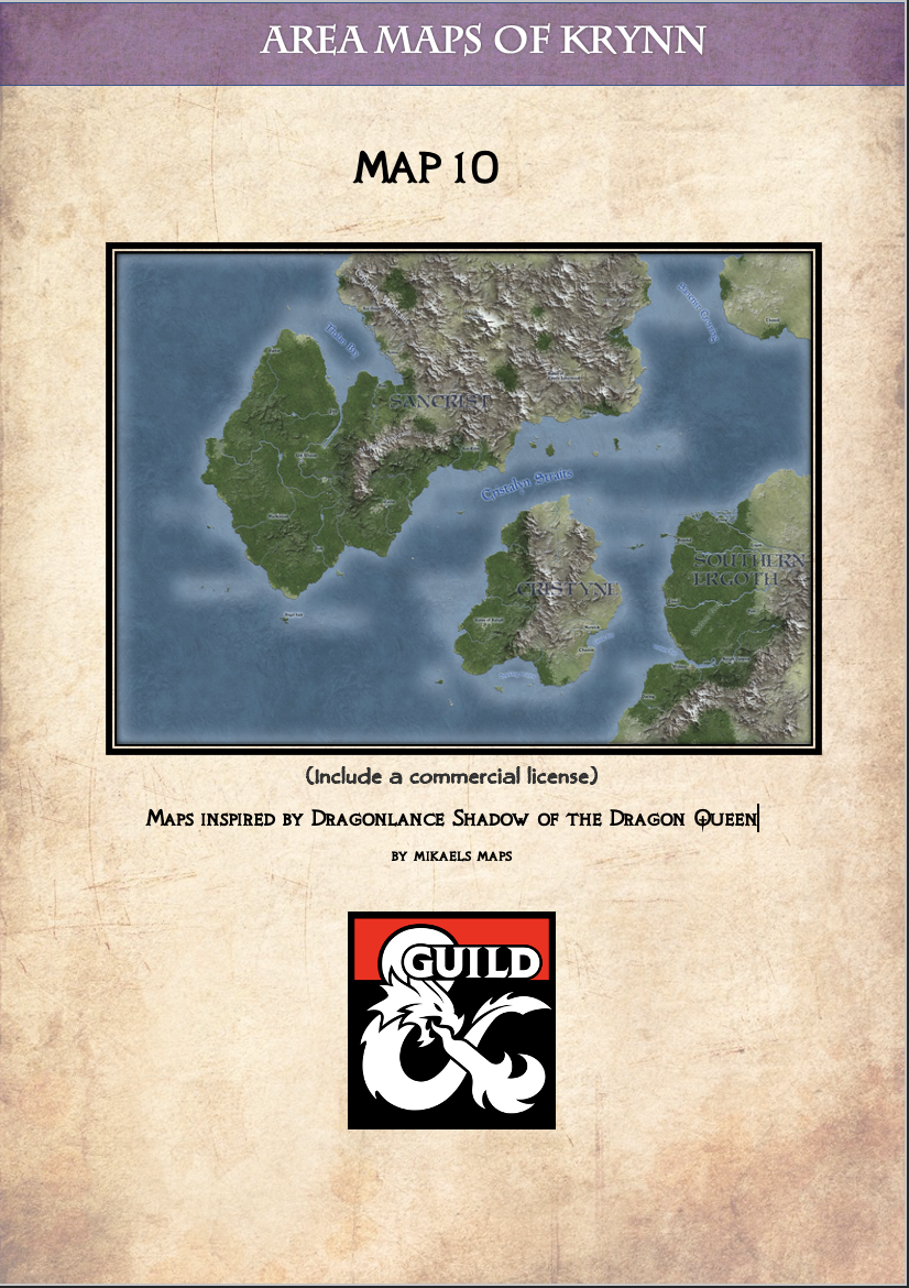Ansalon area map 10 - Dungeon Masters Guild | DriveThruRPG