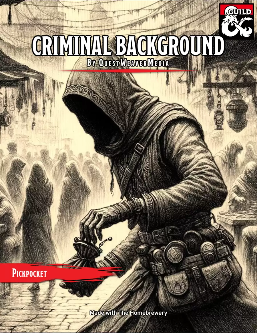 Custom Criminal Background: Pickpocket - Dungeon Masters Guild ...