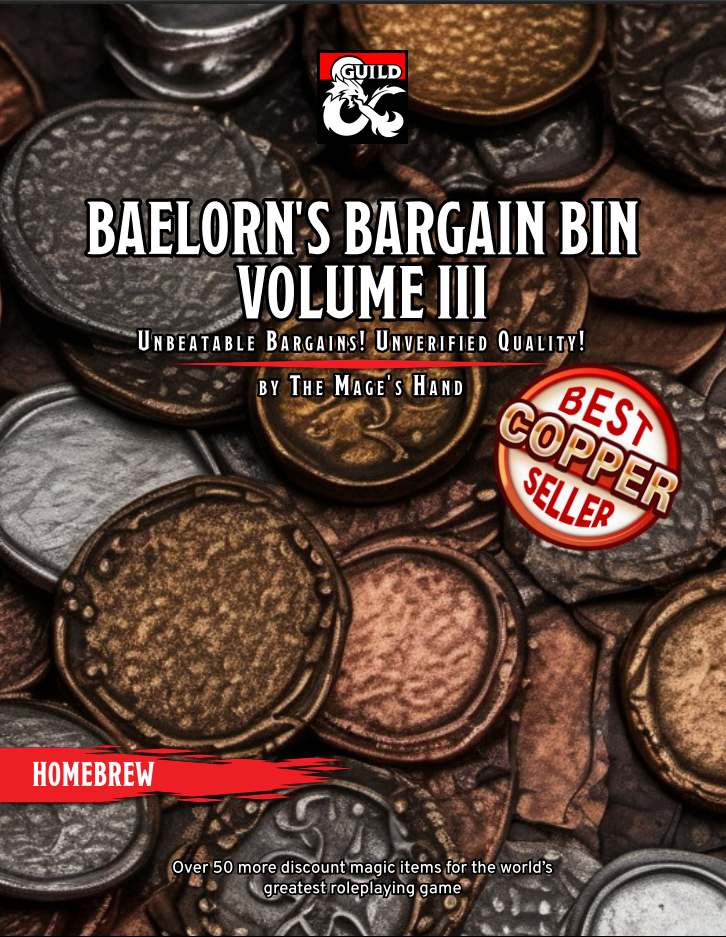 Baelorn's Bargain Bin Volume 3 - Dungeon Masters Guild | DriveThruRPG