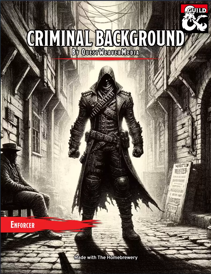 Custom Criminal Background: Enforcer - Dungeon Masters Guild | DriveThruRPG