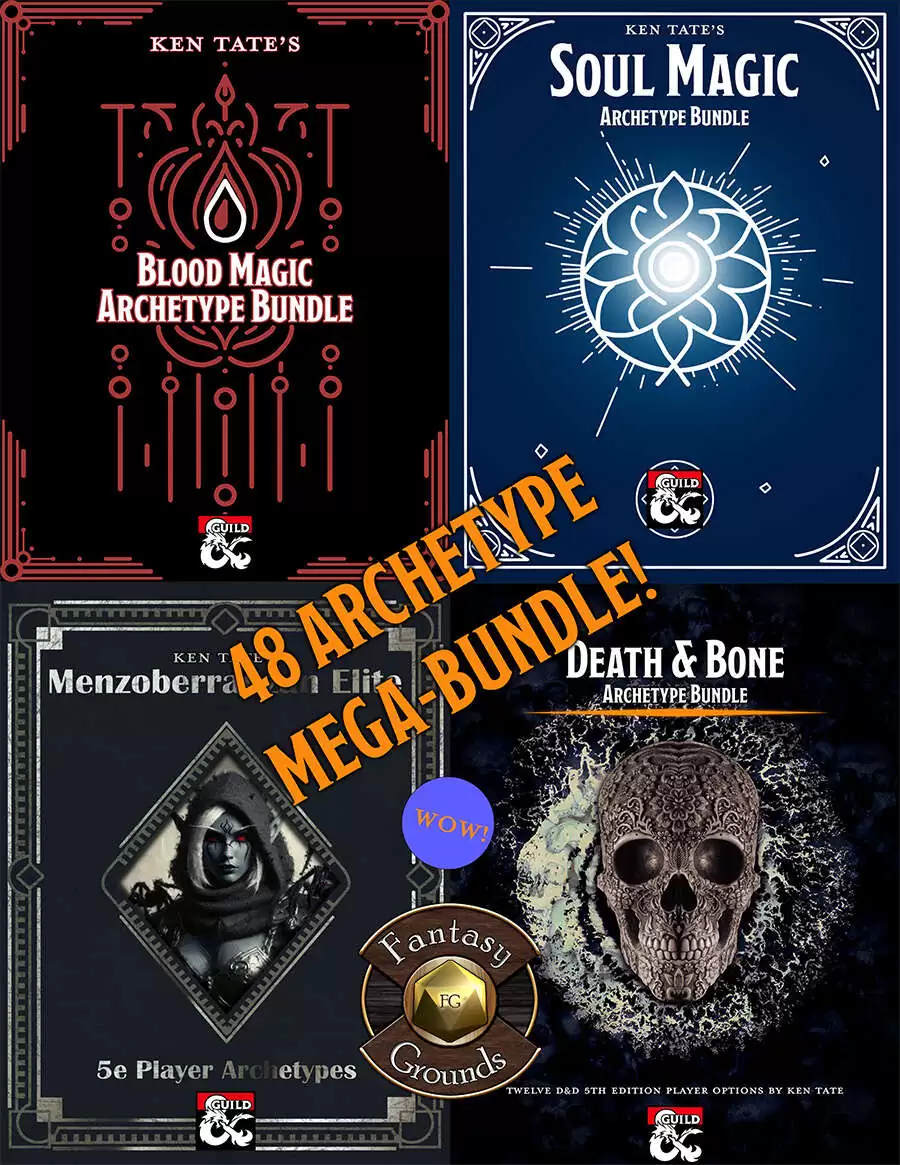 48 Archetype Mega Bundle for FANTASY GROUNDS [BUNDLE] - Dungeon Masters ...