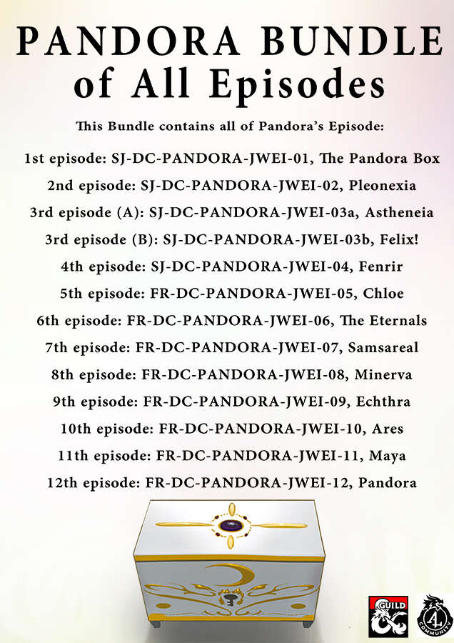 Pandora's Bundle of All Episodes [BUNDLE] - Dungeon Masters Guild | DriveThruRPG