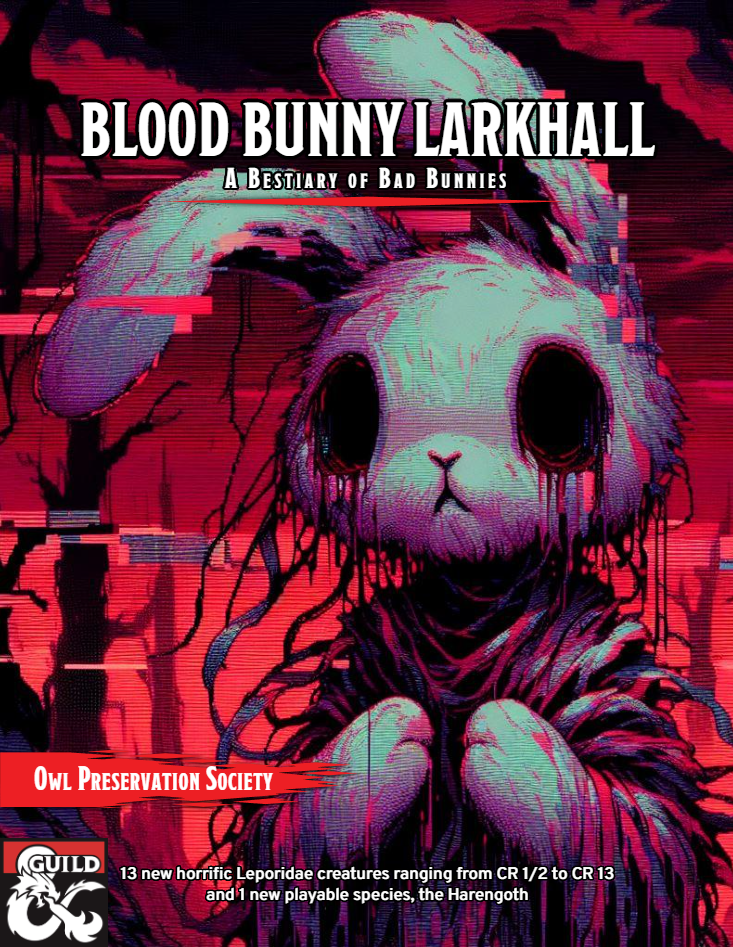 Blood Bunny Larkhall - Bad Bunny Bestiary - Dungeon Masters Guild ...