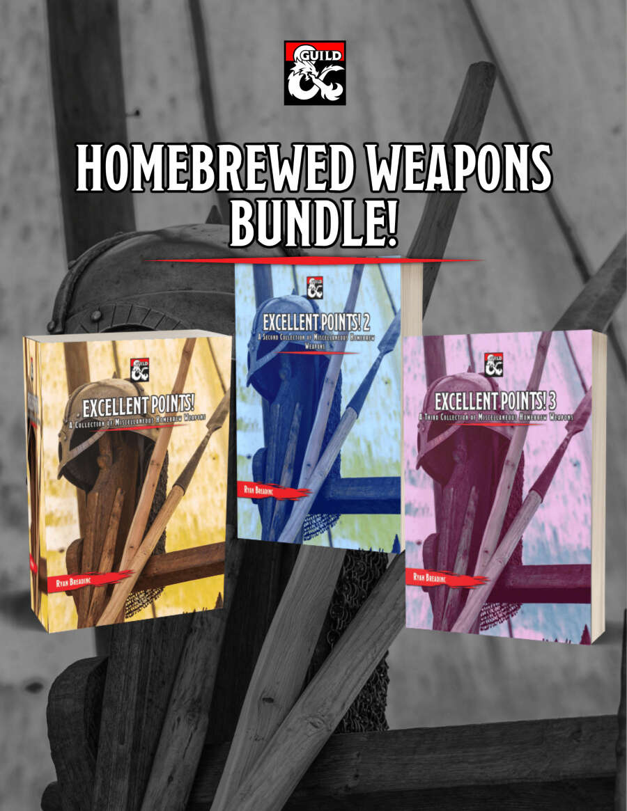 89 Homebrew Weapons Bundle! [BUNDLE] - Dungeon Masters Guild | DriveThruRPG