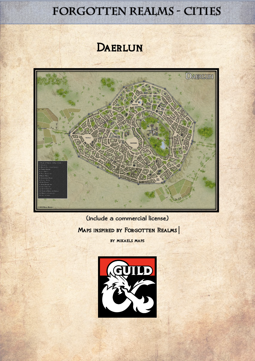 Daerlun - Forgotten Realms Cities - Dungeon Masters Guild | DriveThruRPG
