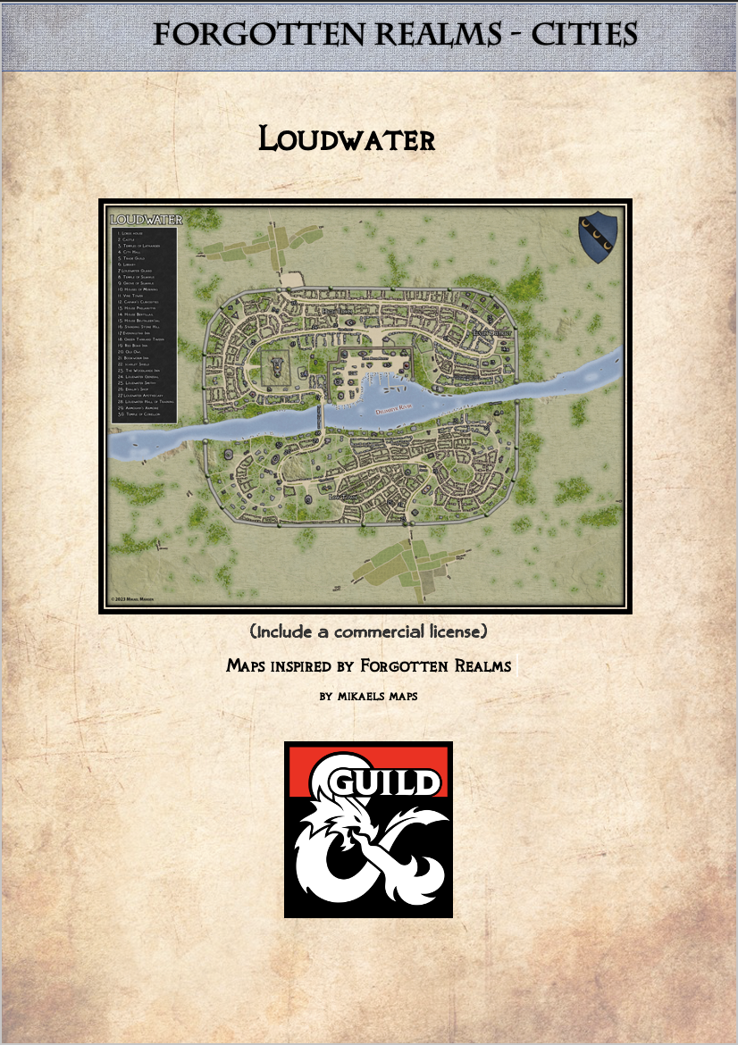 Loudwater - Forgotten Realms Cities - Dungeon Masters Guild | DriveThruRPG